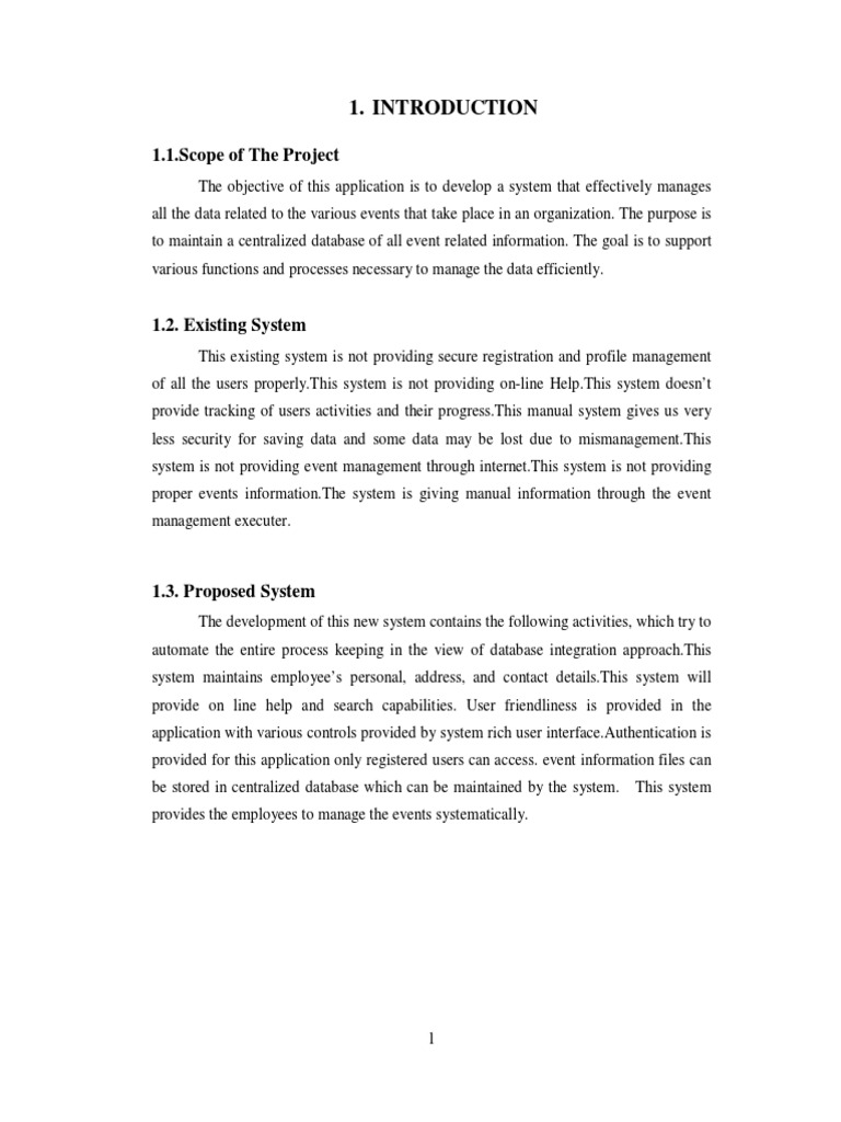 Project Report On Event Management PDF | PDF | Software Testing | Java ...