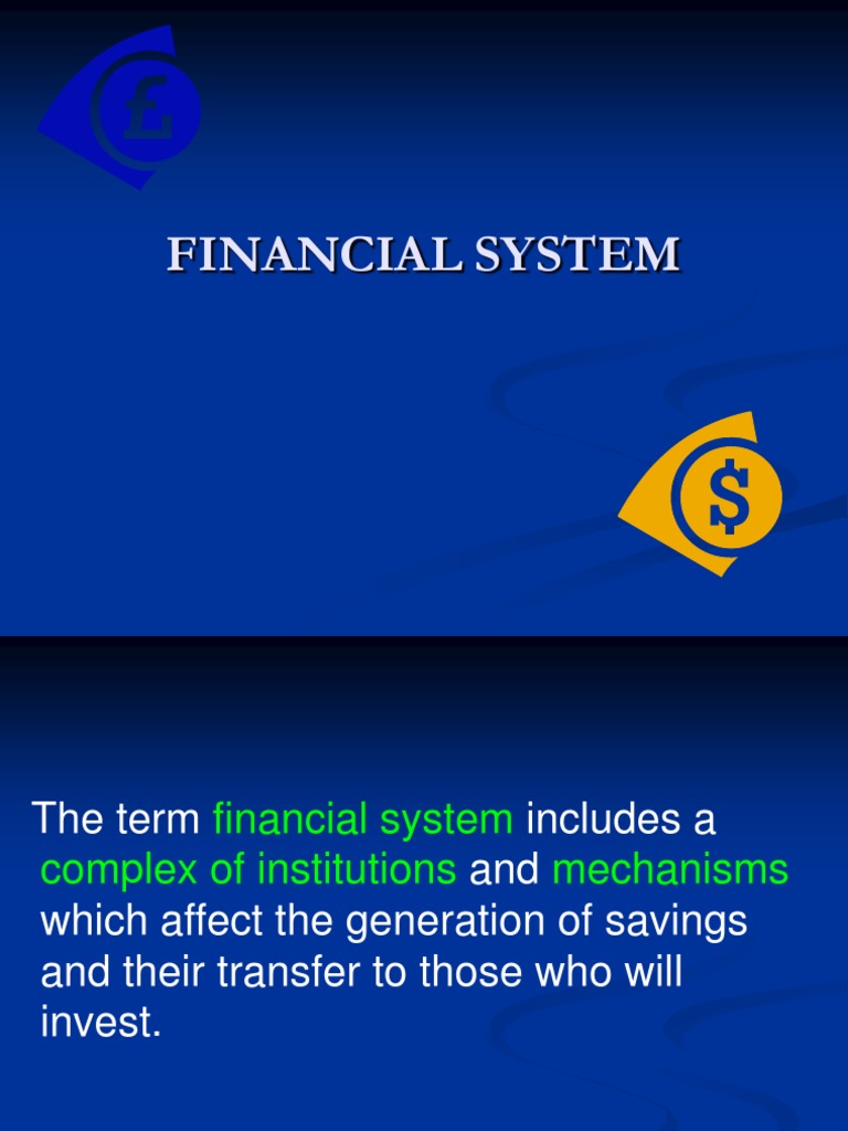 Overview of Financial Systems and Markets | PDF | Financial Markets ...