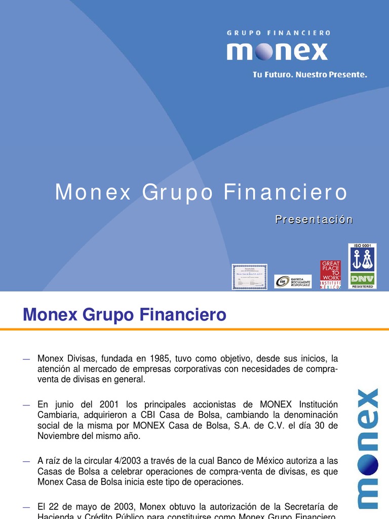 Presentacion Monex Español | PDF | Opción (Finanzas) | Bolsa