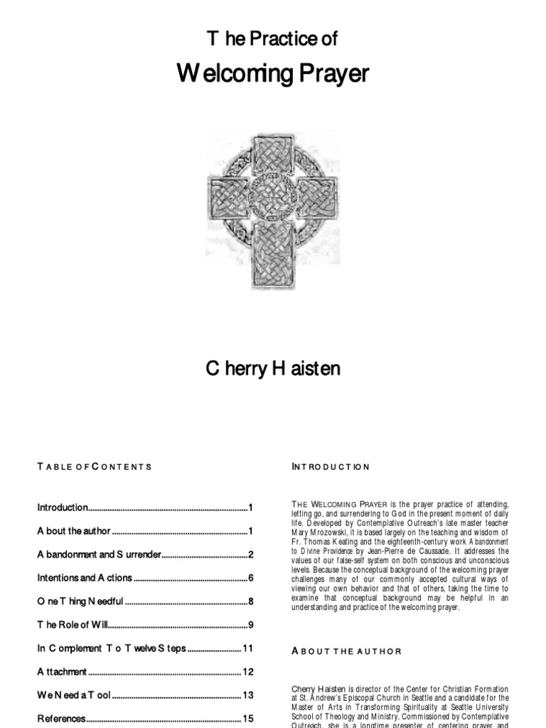 Welcoming Prayer | Prayer | Twelve Step Program