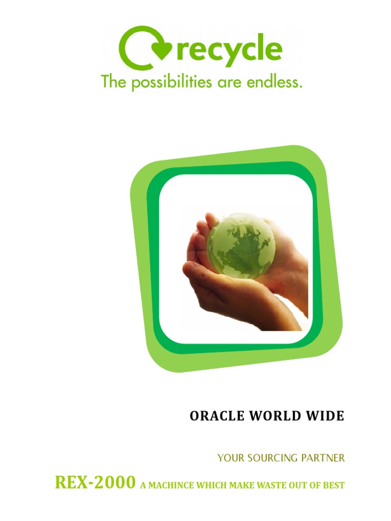 Oracle World Wide: Your Sourcing Partner | PDF | Recycling | Pyrolysis