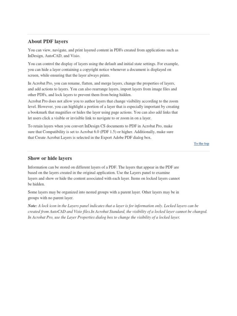 About PDF Layers | PDF | Portable Document Format | Software