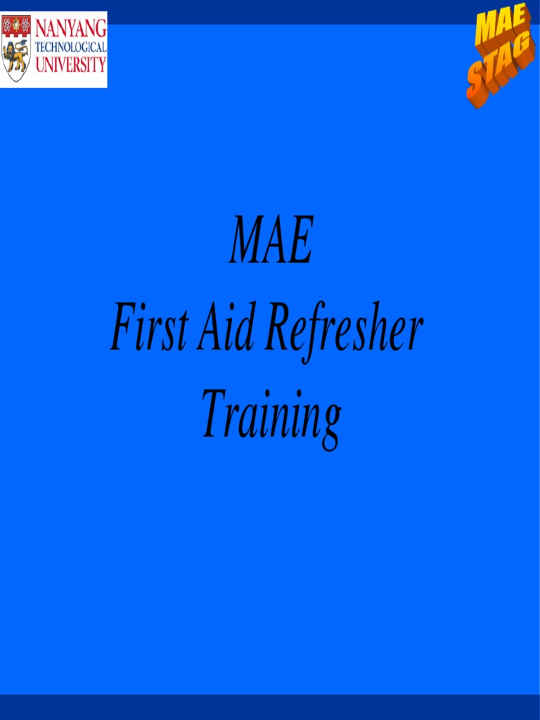 First Aid Refresher | PDF | First Aid | Burn
