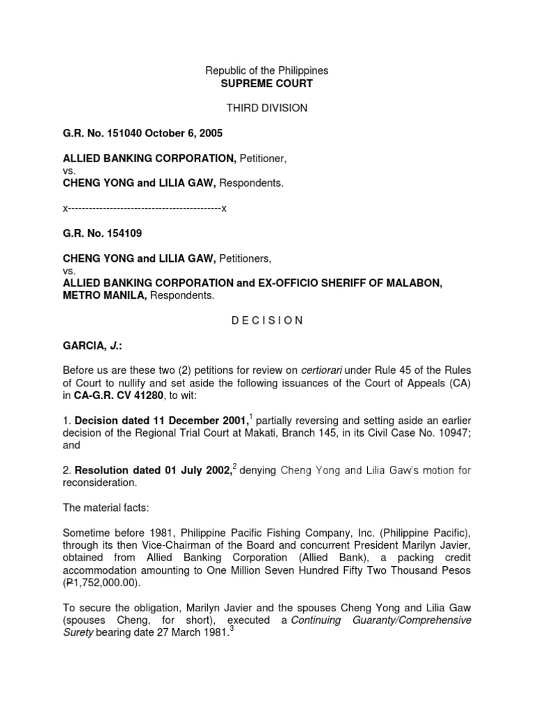 Analysis of a Supreme Court of the Philippines Decision Regarding the ...