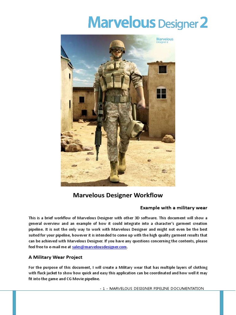 Marvelous Designer Workflow Final | PDF | Computers