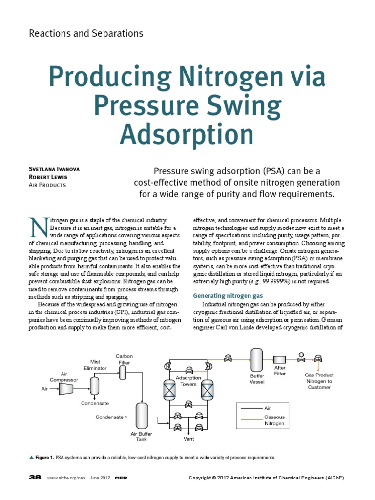 Producing Nitrogen via PSA | Nitrogen | Polyvinyl Chloride