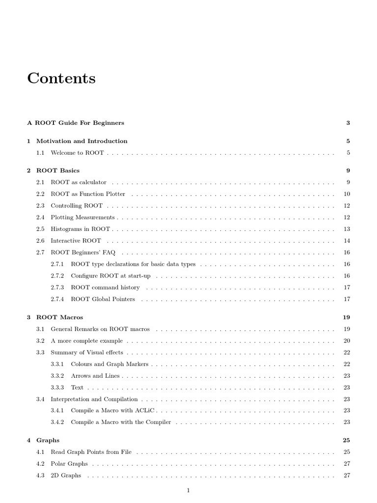 Getting Started With ROOT: A Guide for Data Analysis Beginners | PDF | Computer Simulation ...