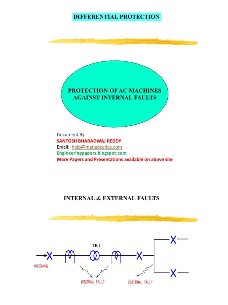 Differential Protection | PDF | Relay | Transformer