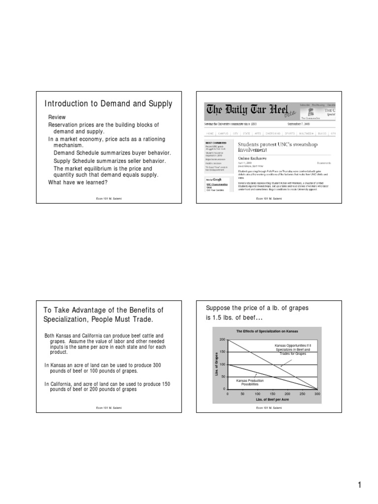 Demand and Supply Intro | PDF | Supply And Demand | Economic Equilibrium