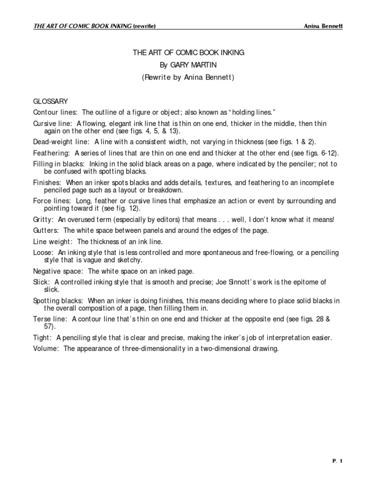 The Art of Comic Book Inking | PDF | Drawing | Art Media