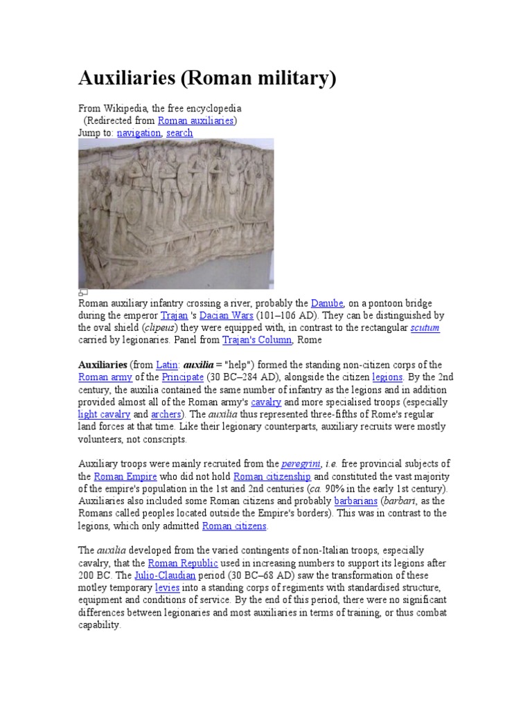 Auxiliaries (Roman Military) | PDF | Roman Legion | Cavalry