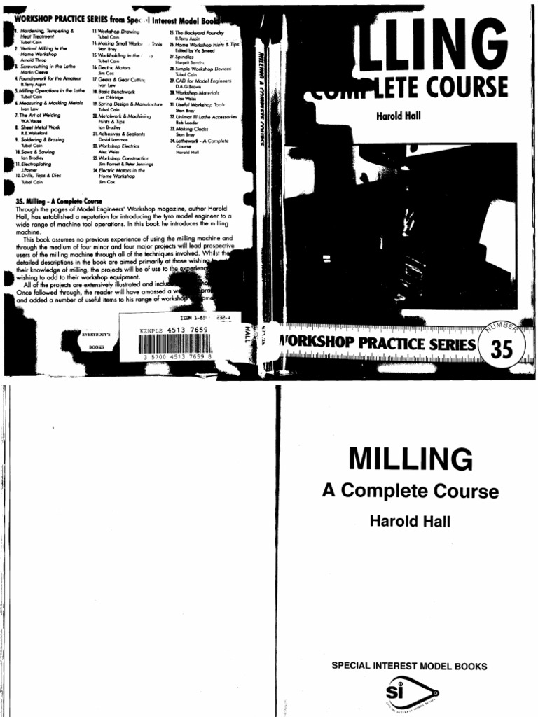 Workshop Practice Series 35 - Milling, A Complete Course | PDF | Business