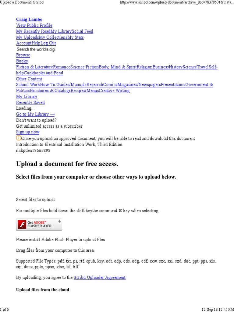 Upload A Document - Scribd | PDF | Scribd | Computer File