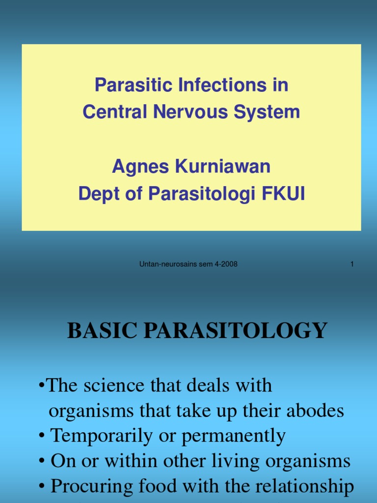UNTAN Neurosains Parasit 2008 | PDF | Parasitism | Microbiology
