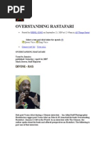 Rastafarian Beliefs and Practices Overview | PDF | Religion And Belief ...