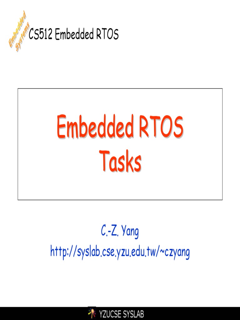 Embedded RTOS Tasks | PDF | Scheduling (Computing) | Embedded System
