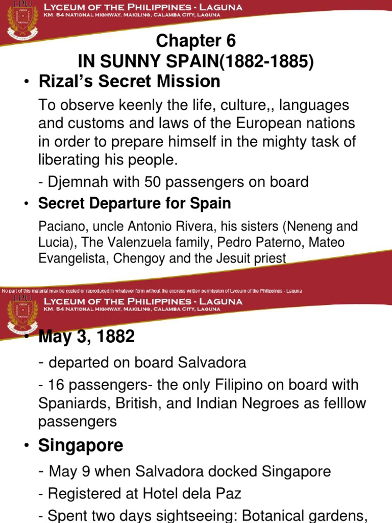 Chapter 6 - Rizal's Life Works and Writings | Academic Degree | Madrid Chapter 6 - Rizal's Life Works and Writings | Academic Degree | Madrid
