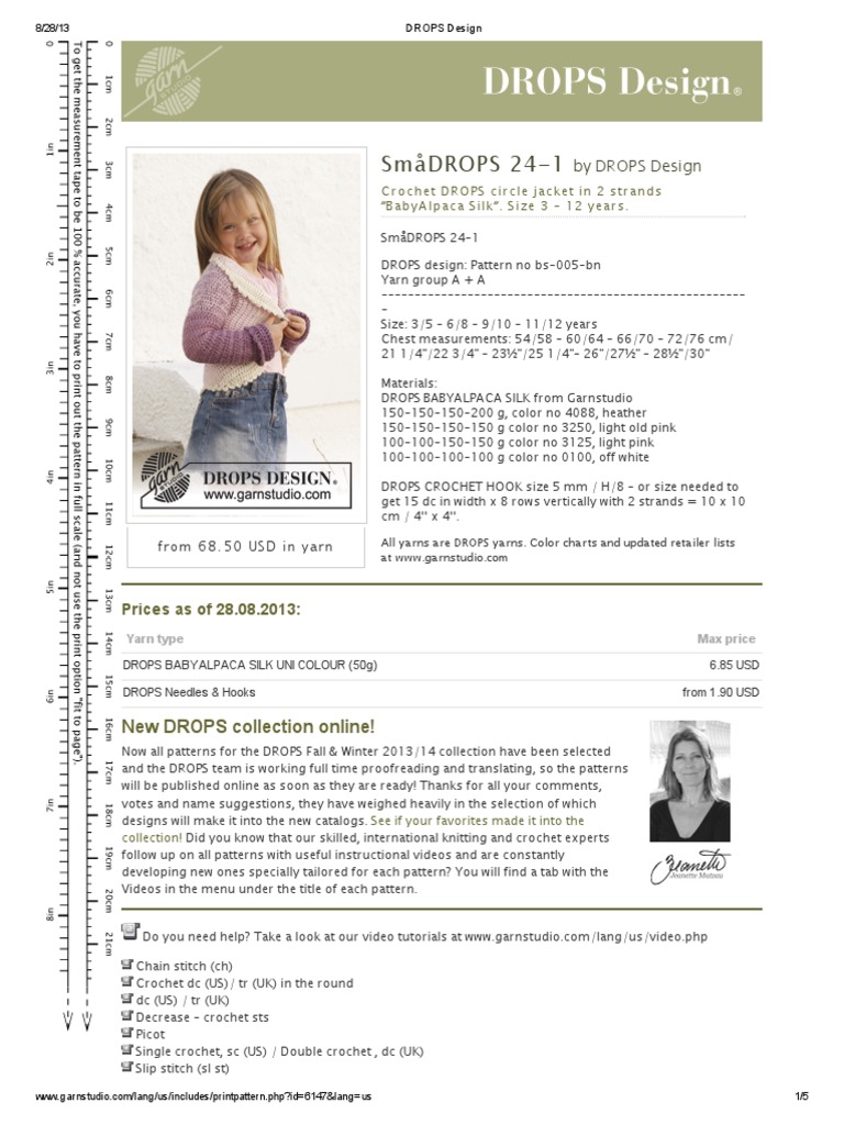 Drops Design | PDF | Crochet | Knitting