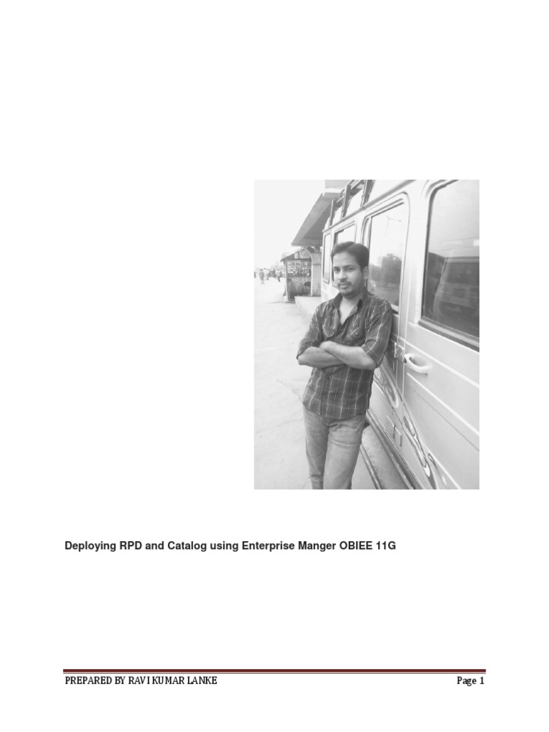 Deploying Rpd And Catalog Using Enterprise Manger Obiee 11g Pdf Oracle Database Directory 