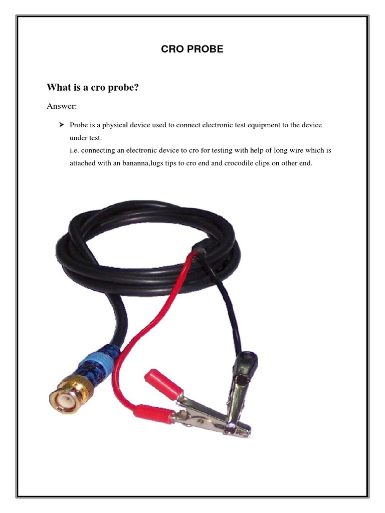 Understanding CRO Probes and Clips | PDF | Computers