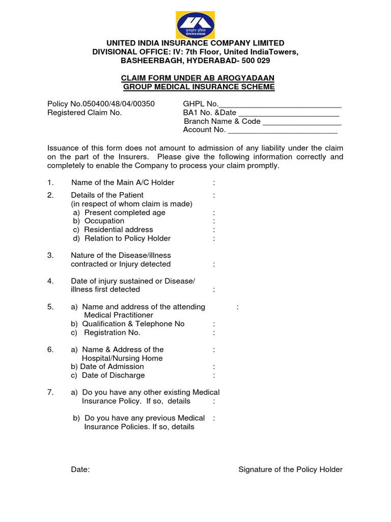 Claim Form | Download Free PDF | Insurance | Banks