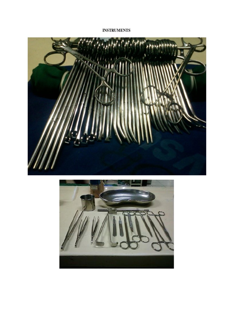 Surgical Instruments Overview Guide | PDF