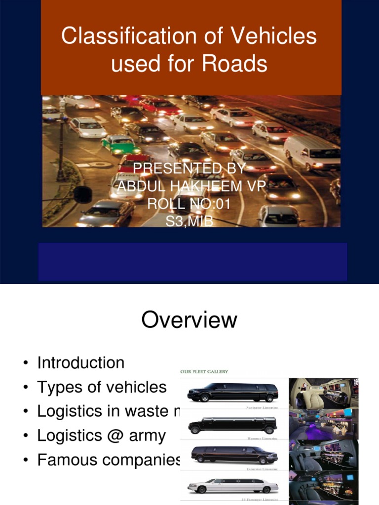 Classification of Vehicles | Bus | Truck