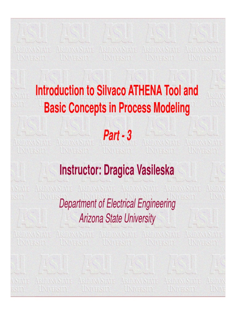Silvaco ATHENA Description 4 | PDF | Semiconductors | Doping (Semiconductor)