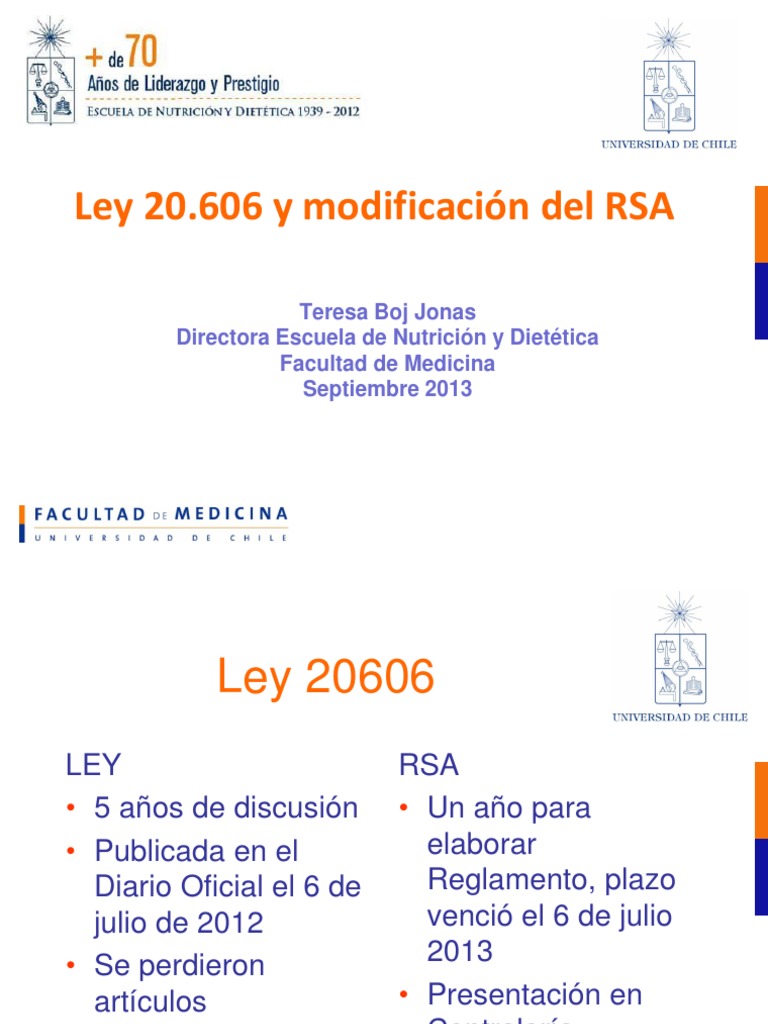 Ley 20.606: Impacto y Desafíos | PDF | Alimentos | Consumo (economía)