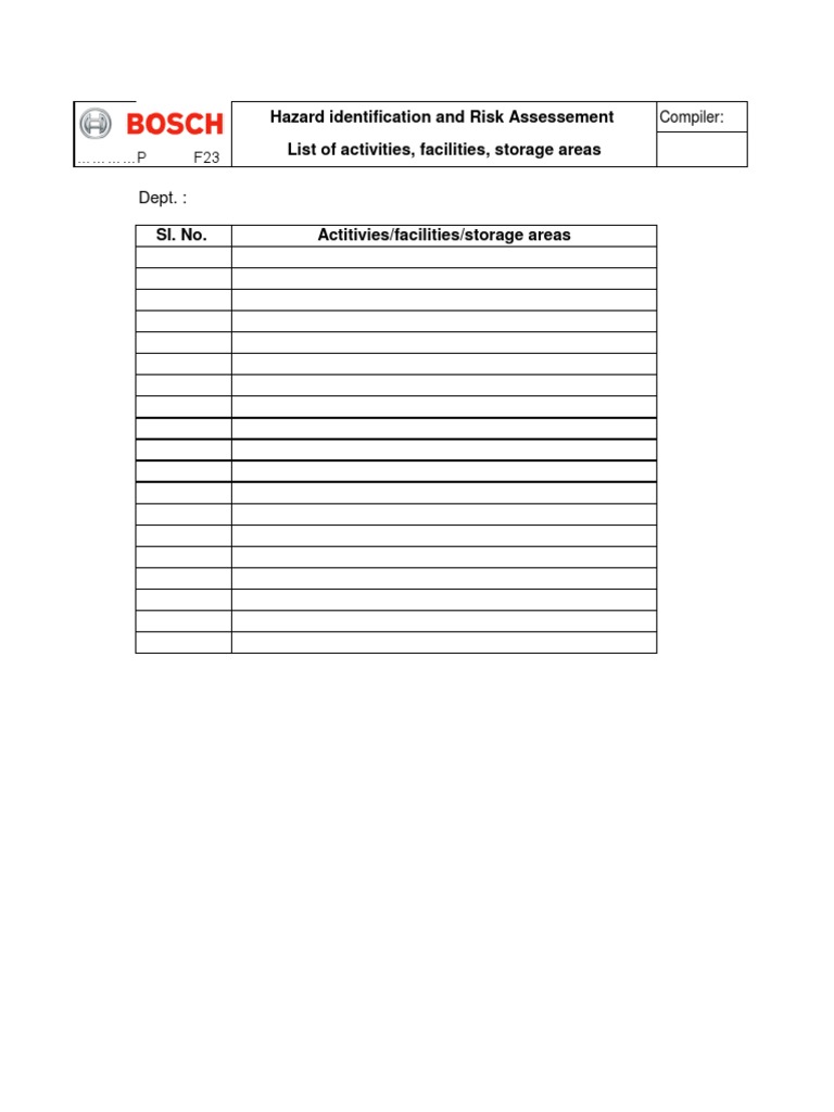 HIRA Format | PDF