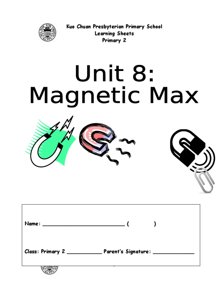 Magnetic Max Learning Sheets | PDF | Magnet | Preposition And Postposition