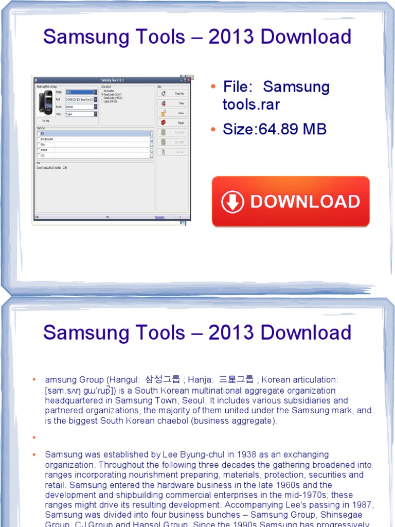 Samsung Tools | Download Free PDF | Samsung | Ubuntu (Operating System)