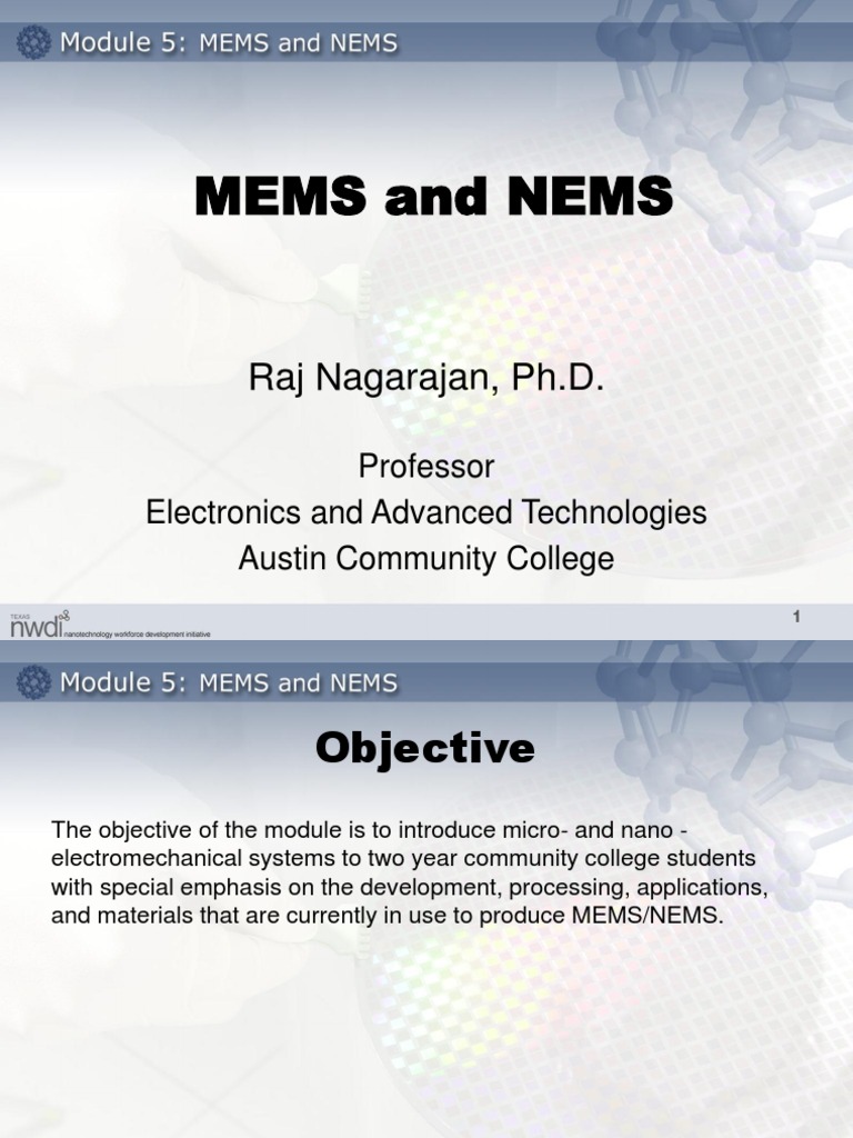 Mems and Nems | PDF | Microelectromechanical Systems | Nanotechnology