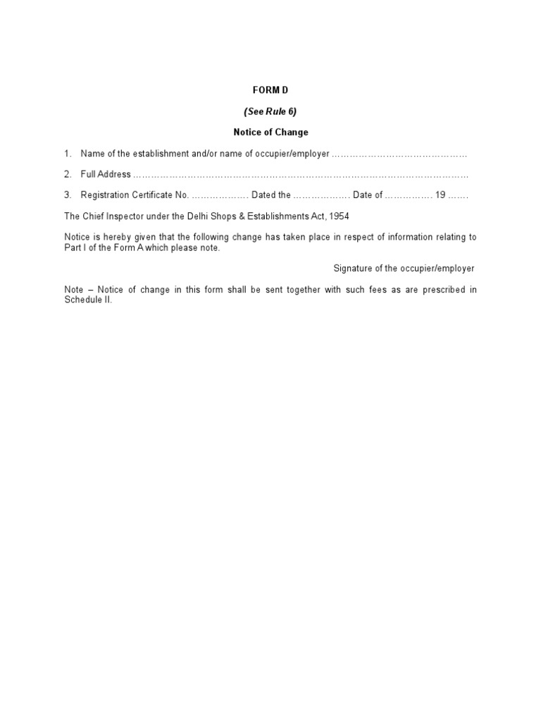 Form D | Download Free PDF | Government | Justice