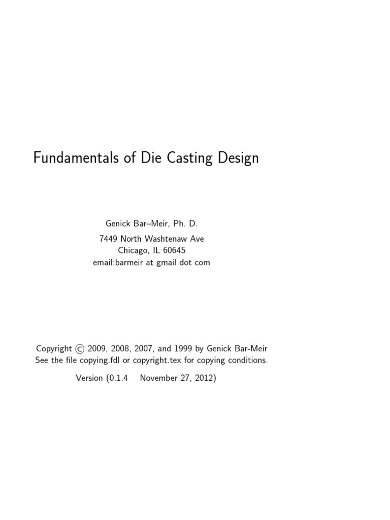 Die Casting | PDF