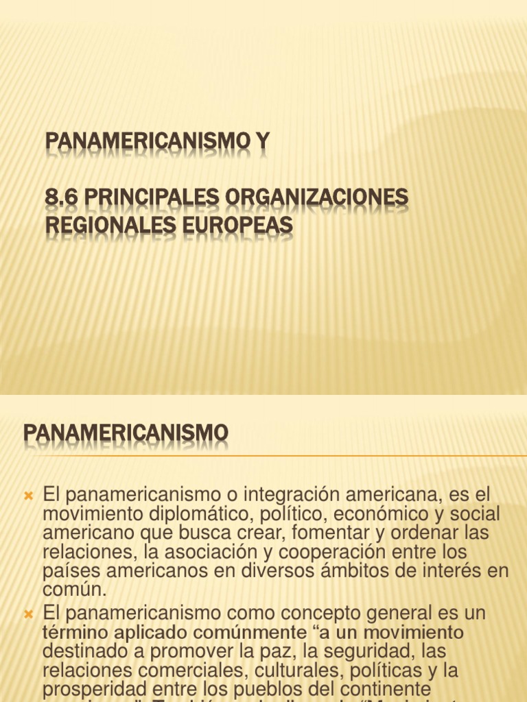Panamericanismo y | PDF | OTAN | Unión Europea
