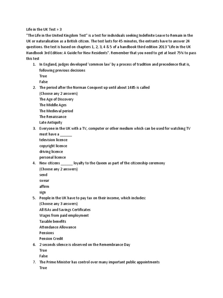 Life in the UK Test 3 | United Kingdom | Parliament | Free 30-day Trial ...