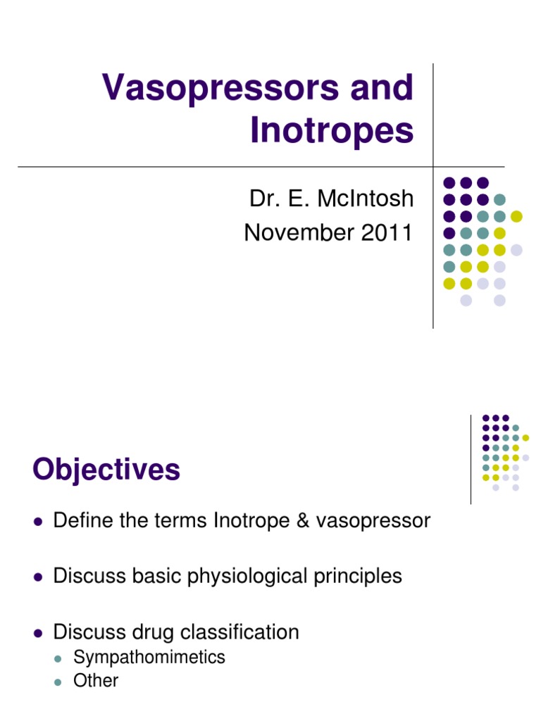 Vasopressors and Inotropes: Understanding Their Physiological Effects ...