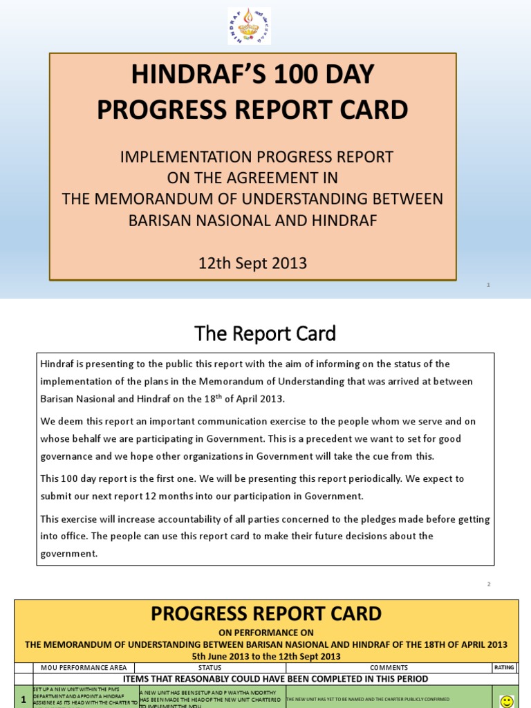 100 days report card | Politics | Malaysia