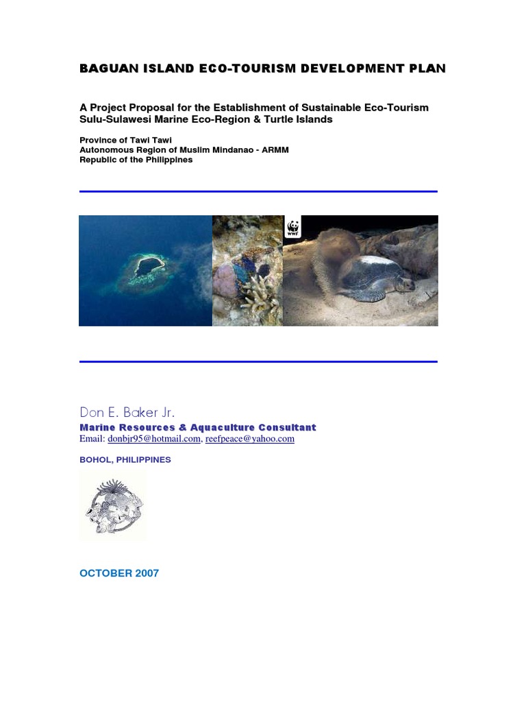 Proposed Eco-Tourism Plan - Baguan - Oct2007 | PDF | Coral Reef | Beach