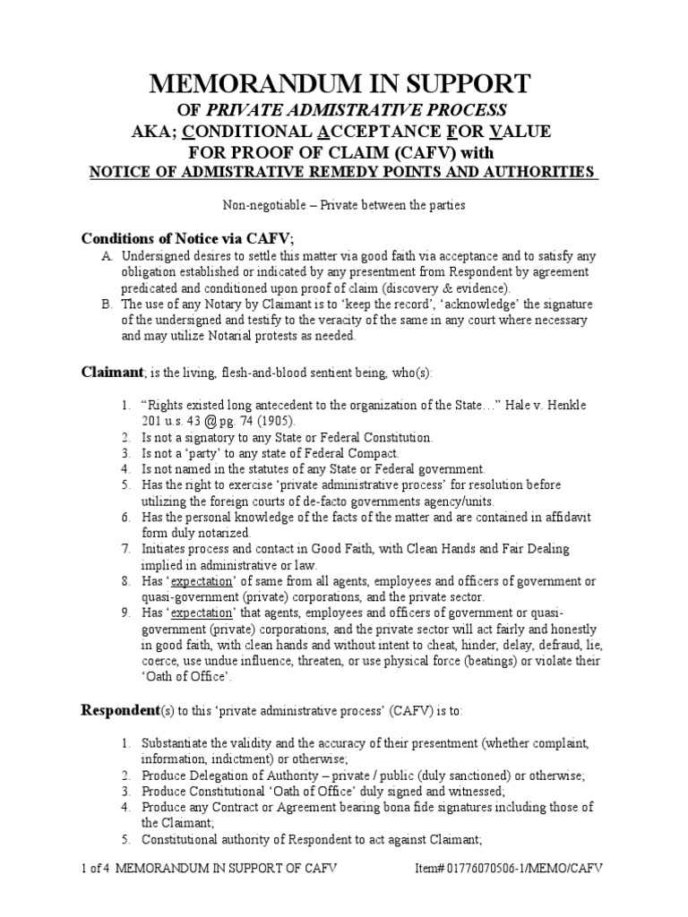 3a Cafv Memorandum in Support 4 Pages | PDF | Evidence (Law) | Prosecutor
