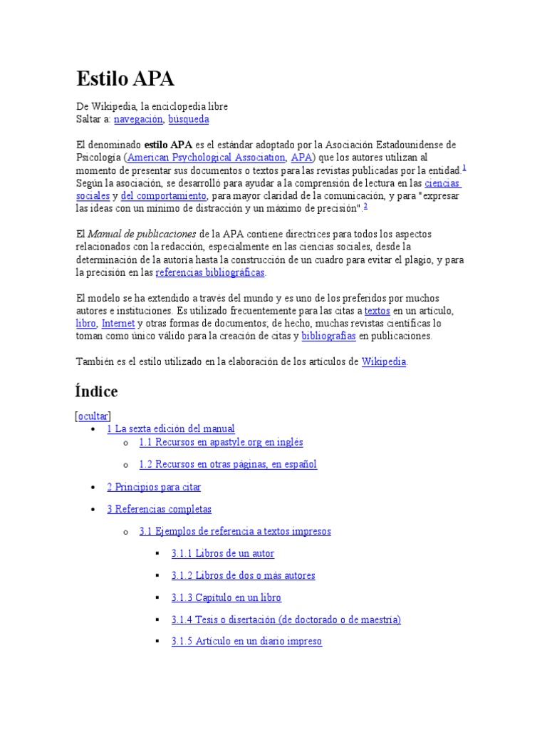 Estilo APA | Publicación | Comunicación