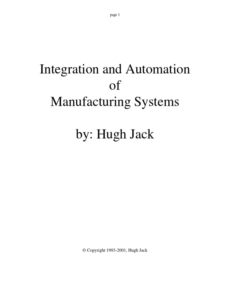 Integrated Manufacturing | PDF