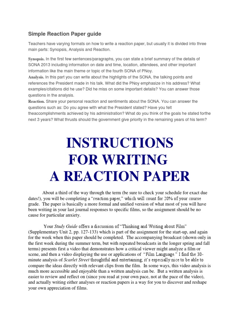 Reaction Paper | PDF | Plot (Narrative) | Essays