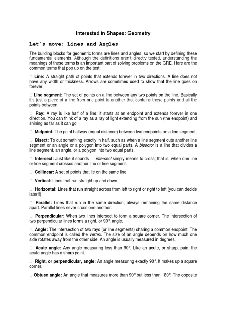 GRE Geometry | PDF | Triangle | Rectangle
