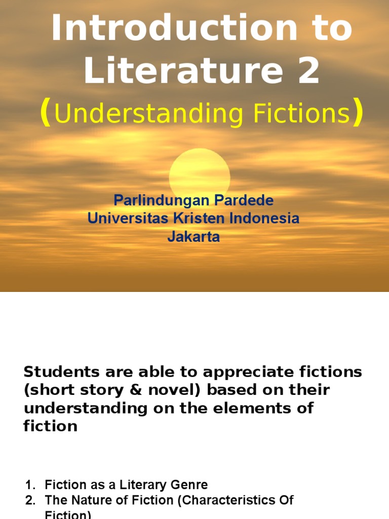 Introduction to Prose (Fiction) | Essays | Novels