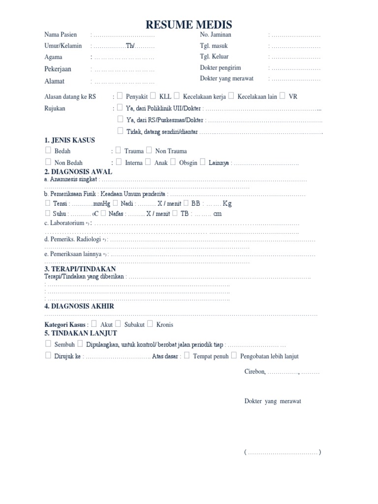 Resume Medis 1 | PDF