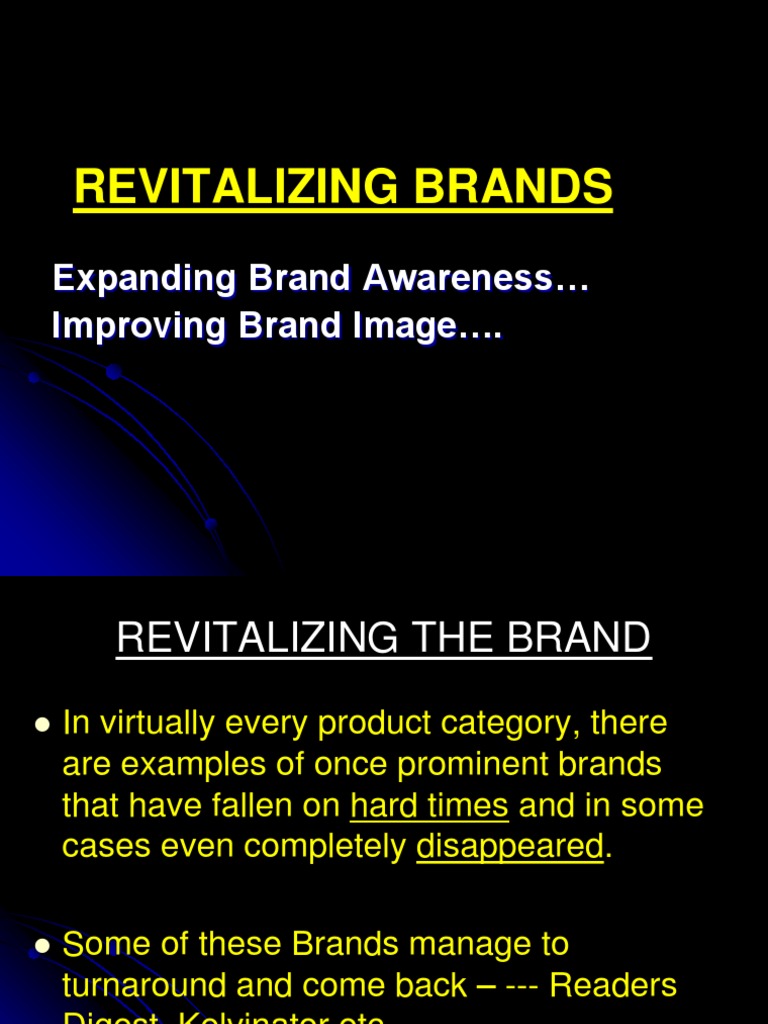 Revitalising Brand | PDF | Strategic Management | Brand