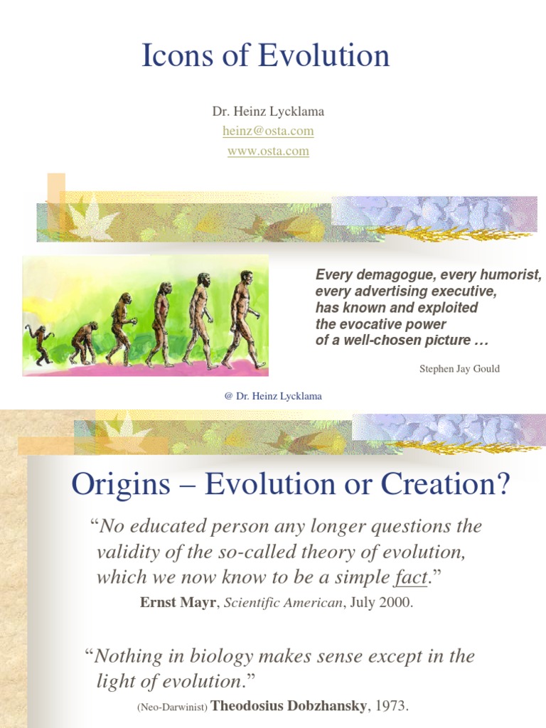 Icons of Evolution: Dr. Heinz Lycklama | Download Free PDF | Mutation ...