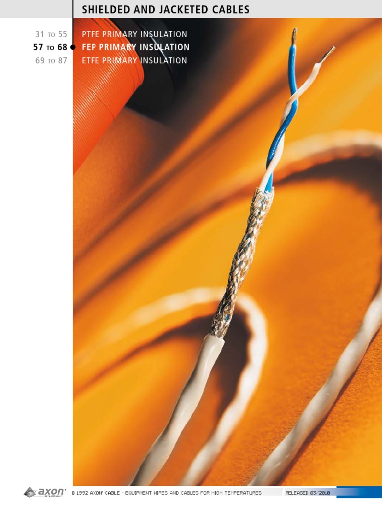 Shielded Jacketed Cables Fep (1) 2 | PDF | Cable | Wire